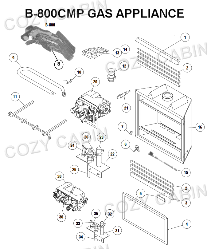 Propane Gas Fireplace Parts at Florence Parsons blog