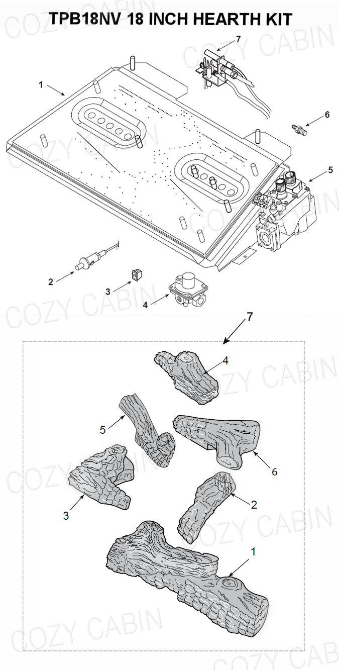 Monessen Triple Play Series 18 Inch Natural Gas Hearth Kit with ...