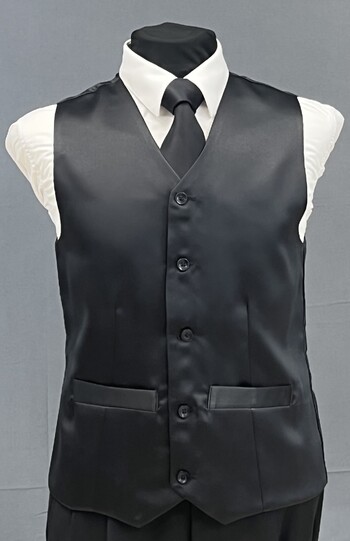 Solid Vest Set Black (SVSBlack) Menz Fashion