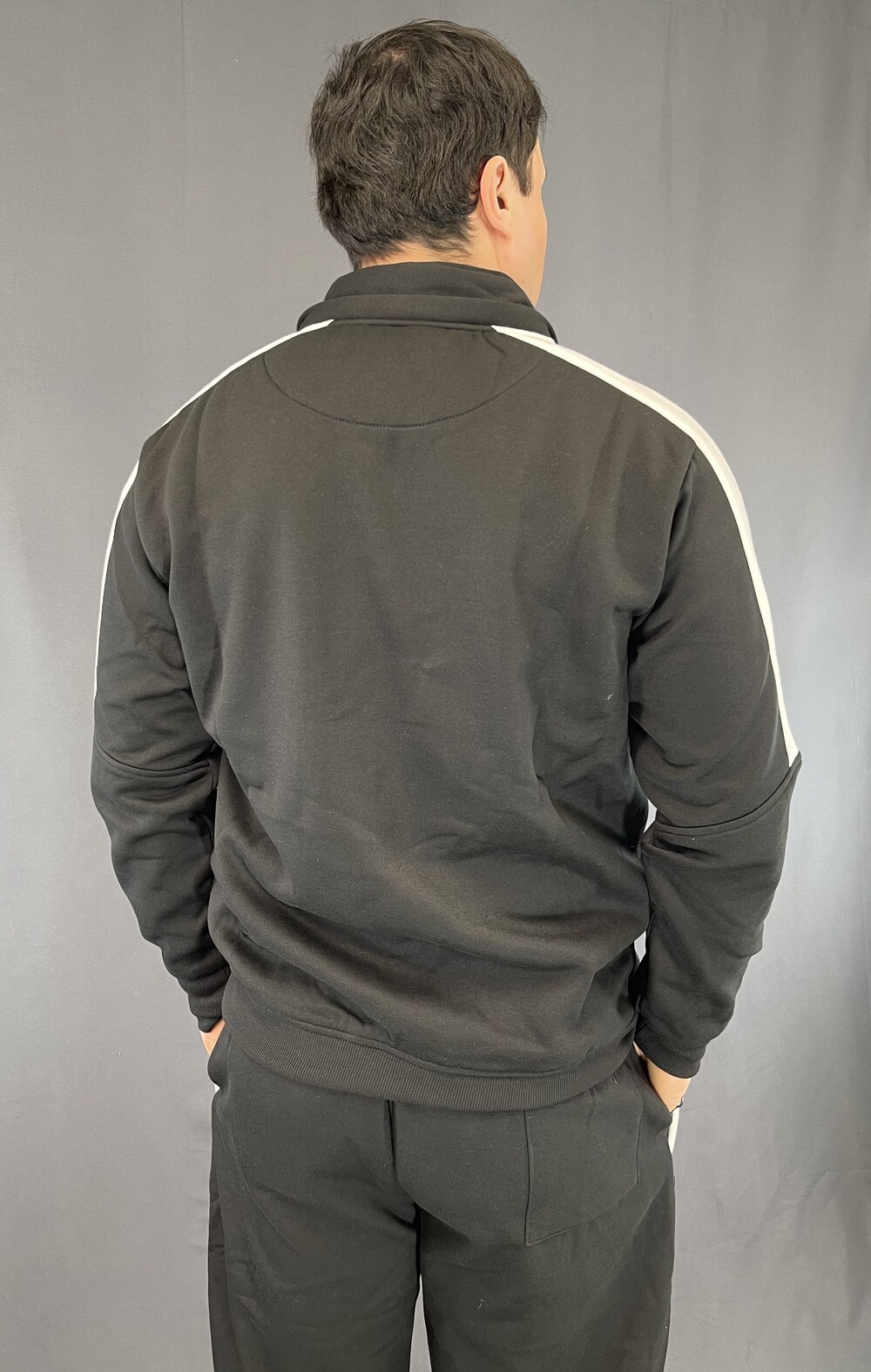 Track Suit Blk/Wht (TRS-BLKWHT) Menz Fashion