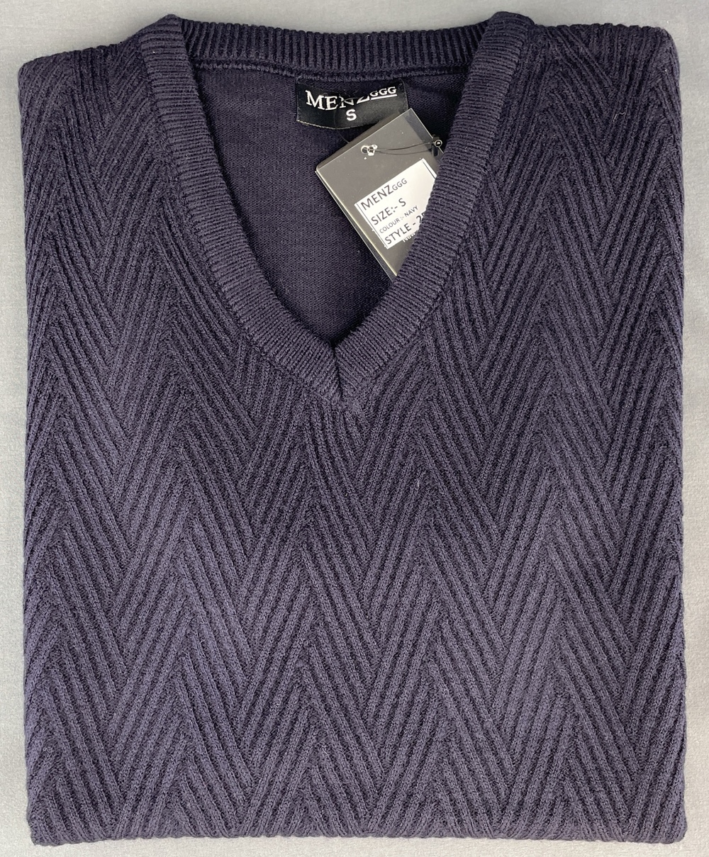 MENZ Sweater Vest-Navy (MSV-Navy) Menz Fashion