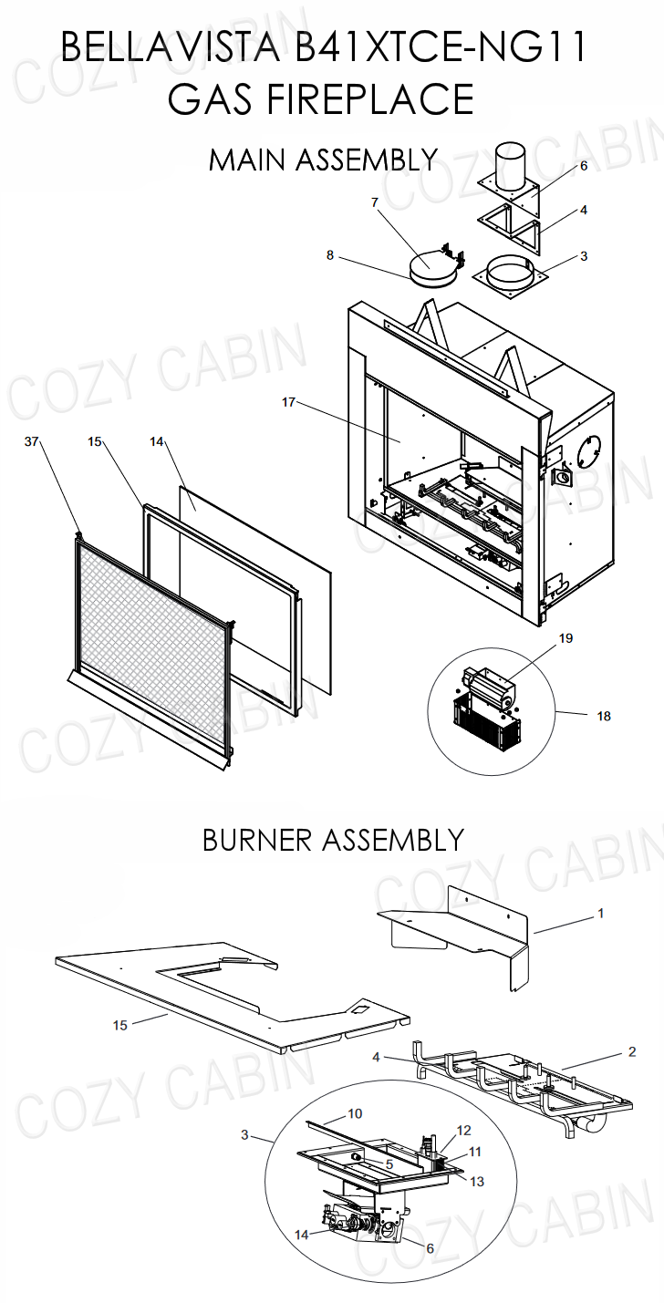 Bellavista Natural Gas Fireplace (B41XTCE-NG11) (B41XTCE-NG11) Cozy ...
