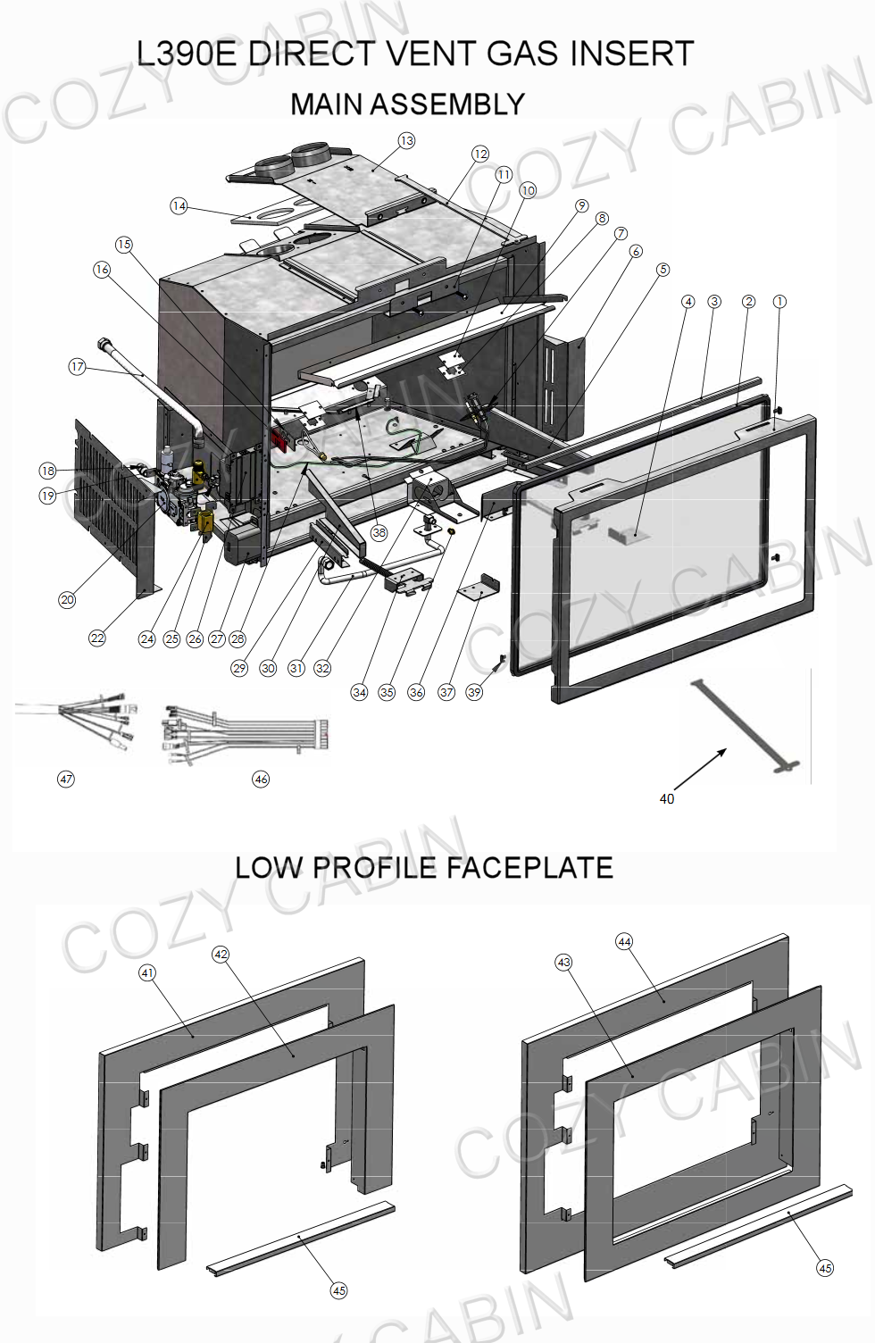 Liberty Gas Insert (L390E) (L390E) Cozy Cabin Regency Parts Store