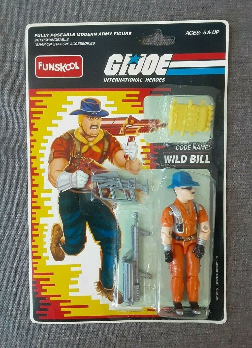 2002 Hasbro Funskool GI Joe International Hero Wild Bill MOC (6025 ...